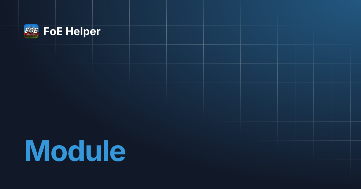 Module Foe Helper